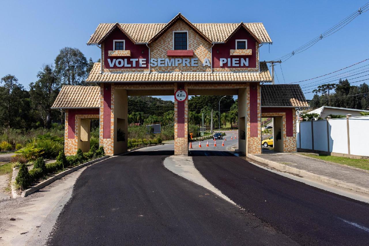 Entrada principal de Piên recebe melhorias - Prefeitura Municipal de Piên