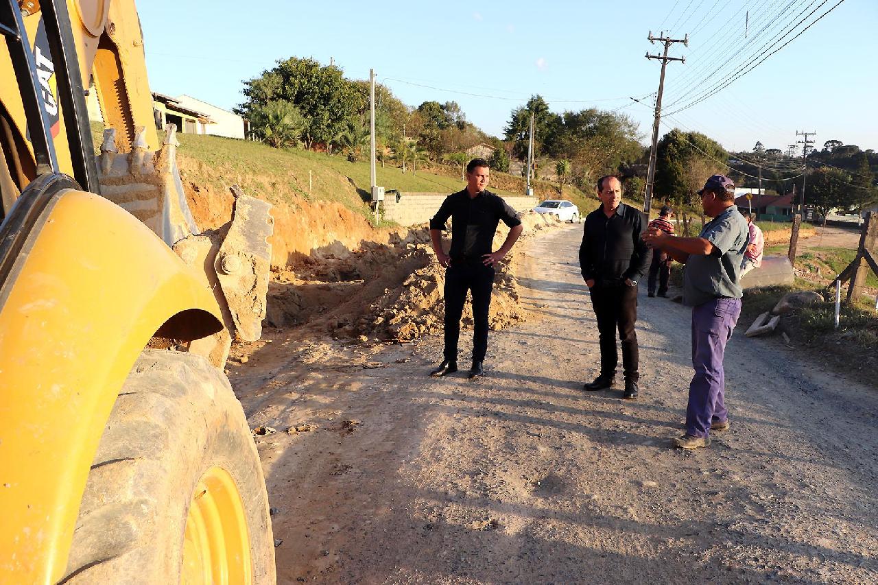 Piên inicia novas obras de pavimentação - Prefeitura Municipal de Piên